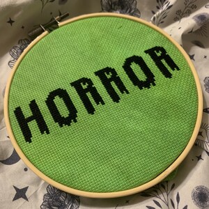 Creepy Colorful Ombre Alphabet Cross Stitch Pattern - Etsy