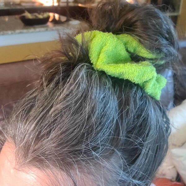 Oversized Towel Scrunchie for Wet Hair, Soft Large Terry Cloth ...