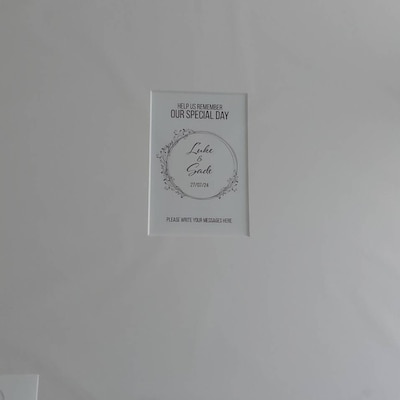 Personalised Wedding Signature Photo Mount Bespoke Mount Boards for ...