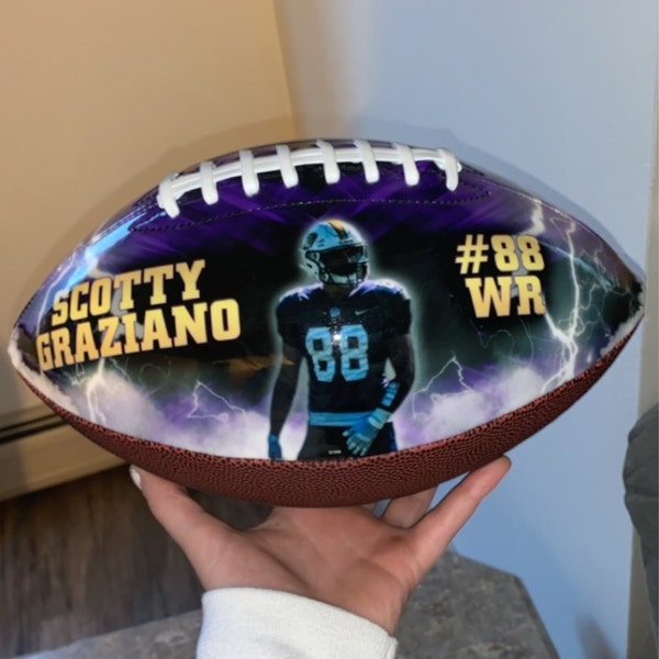 Personalized Football - Custom Football Gift, Senior Football Gift ...