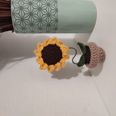 5in1 PDF File Mini Crochet Flower Pot, Crochet Flowers Pot Pattern ...