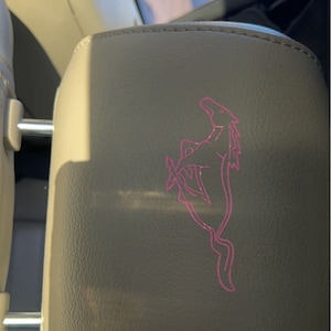 Ford Mustang Headrest Pony Outlines Decals (2) - Etsy