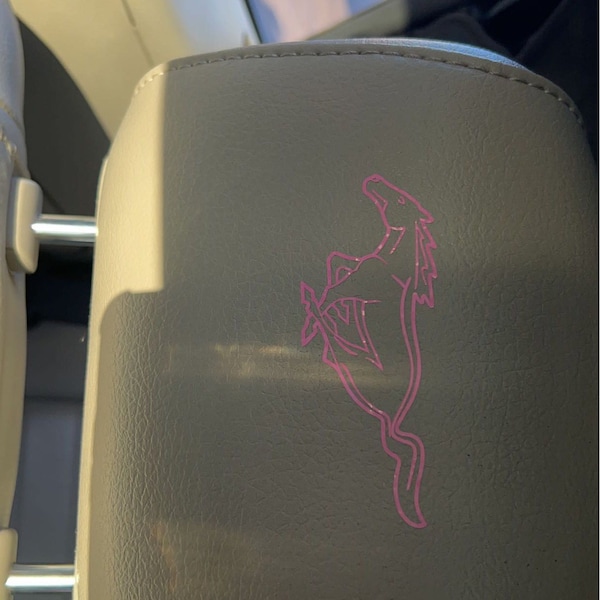 Ford Mustang Headrest Pony Outlines Decals (2) - Etsy