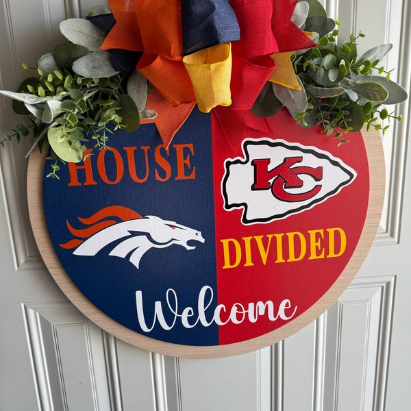 House Divided Door Sign | House Divided Sign | House Divided Wreath ...