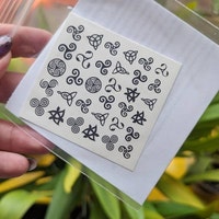 49 YOGA Nail Art Waterslide Decals YOGA Gift MEDITATION Gift Mixed ...