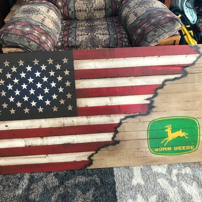 American John Deere Flag, American Flag, John Deere Flag - Etsy