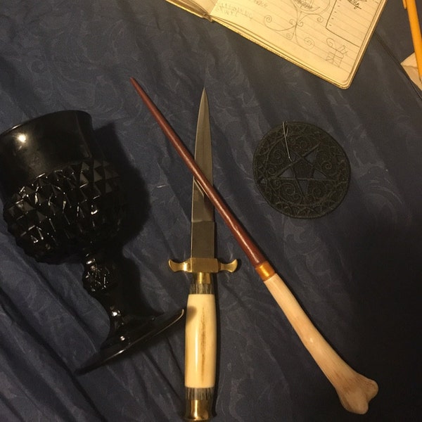 Mahogany and Bone Wizard Wand / Wood Magic Wand / Handcrafted Wand - Etsy