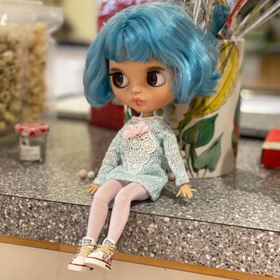 Vintage Style Dress for Blythe Doll , Handmade, Fashionable Blythe ...