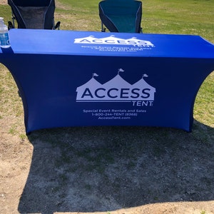 Full Color Trade Show Polyester Custom Tablecloth for Event | Etsy