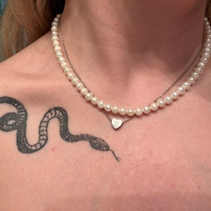 CLAM Real Freshwater Pearl Necklace Choker, Pearl Necklace for Women ...