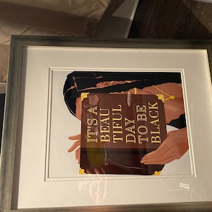 Book Girl Art, Black Woman Wall Art, African American Art, Black Art ...