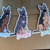 Custom German Shepherd Vinyl Stickers & Magnets, Gift for German ...