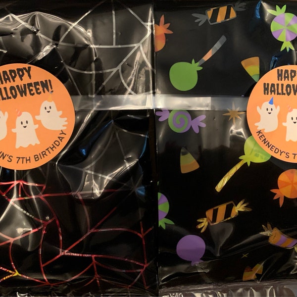 Halloween Stickers for Treat Bags, Favor Labels for Classroom Party ...