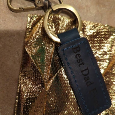 Personalized Dad Keychain, New Dad Gift, Engraved Dad Keychain, Fathers ...