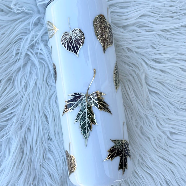 Fall Leaf Textile Design With Decal and Outlines SVG DXF PNG (youtube ...