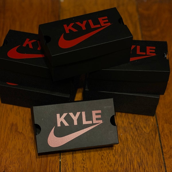 Mini Shoe Box Template Bundle, Shoe Box SVG, Shoe Box Label Template ...