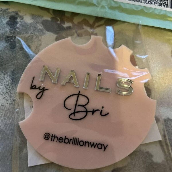 Nailfie Disc Personalized Nail Photo Prop Acrylic Photo Prop Social ...