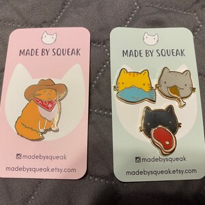 The Original Cowboy Cat Enamel Pin Meowdy - Etsy