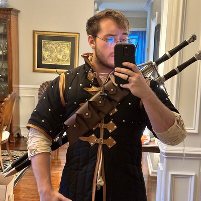 Leather Scale Armor Medieval Leather Armor Leather Scale - Etsy