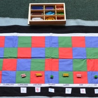 Montessori Math, Montessori 45-layout Mat, Montessori Golden Bead ...