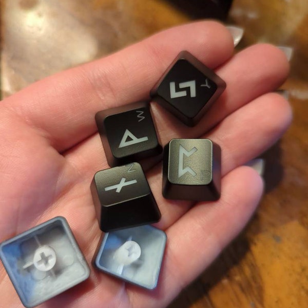 Rune Keycap Set, Elder Futhark Runes, Artisan Keycaps, Custom Keys for ...