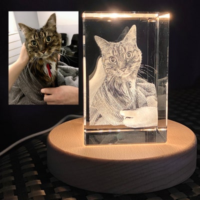 3D Crystal Photo, Custom 3D Crystal Photo Cube, Custom Photo Gift ...