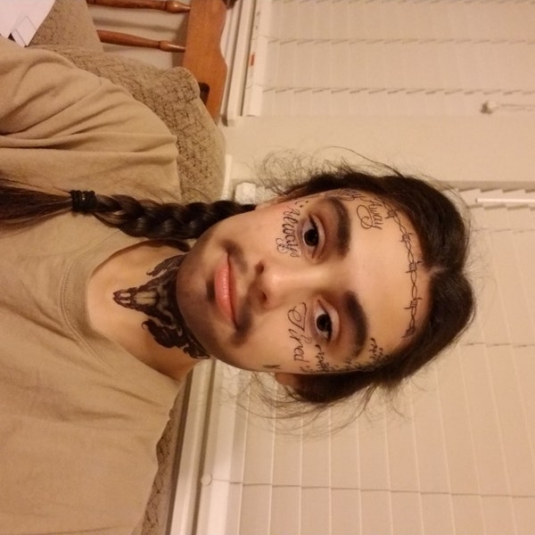 TEMPORARY TATTOO - Post Malone Face Tattoos /tekashi69 Set / Halloween ...