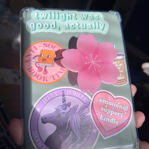 Emotional Support Kindle Heart Sticker Kindle Sticker Bookish Gifts ...