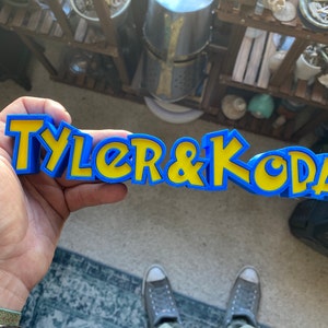 Personalized Custom Pokemon Nameplate / 3D Printed Name Plate | Etsy UK