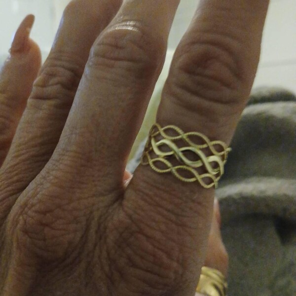 Sideways Cross 14k Solid Gold Ring for Her, Cross Ring, 14K Diamond ...