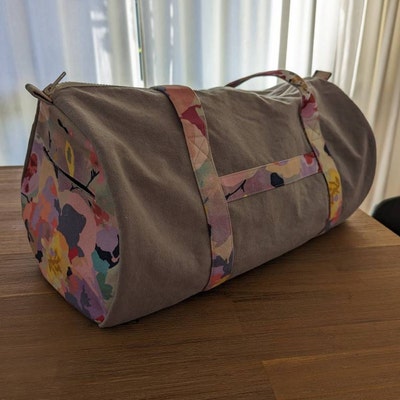 Canvas Duffle Bag Canvas Bag Gym Bag Sewing Pattern Shopping Bag ...