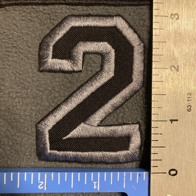 3 Numbers College Varsity Letterman Embroidered Iron on Patch Varsity ...