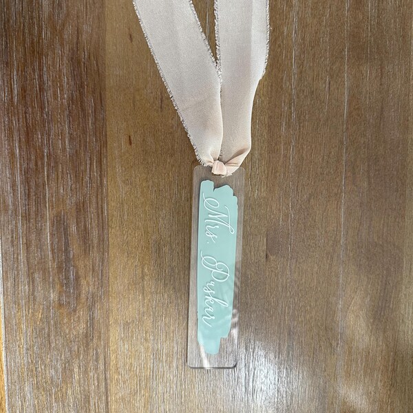Personalized Acrylic Bookmark, Acrylic Book Mark, Library, Accessories ...