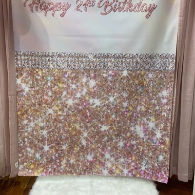 Prom Backdrop, Birthday Backdrop, Rose Gold Backdrop, Rose Gold Prom ...