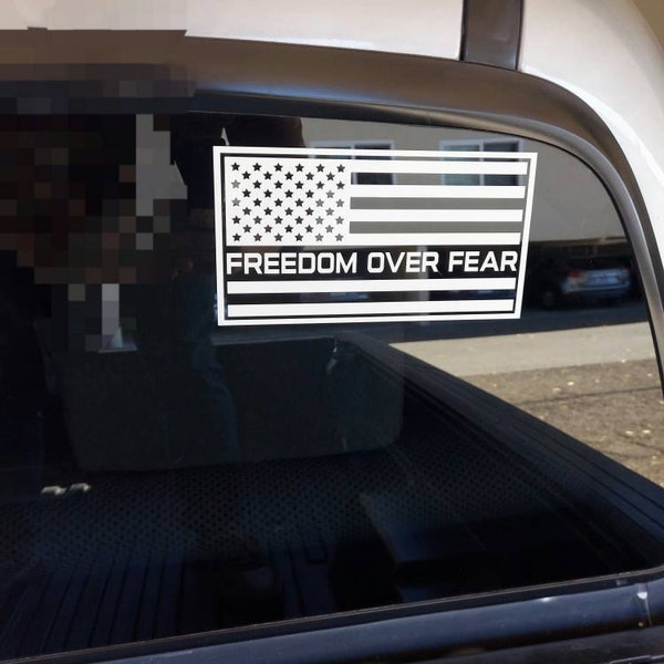 Freedom Sticker - 6.2 X 5.5 in Freedom Decal USA Flag Sticker for Car ...