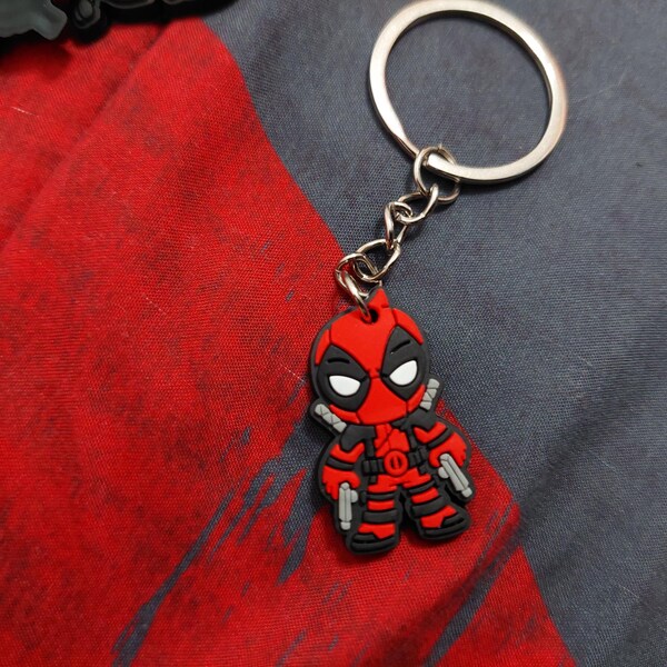 Character Keychain, Deadpool Keychain, Key Holder Accessory, Wolverine ...