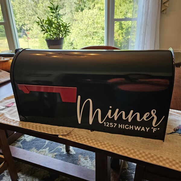 Custom Name and Address Mailbox Decal Mailbox Personalization, Mail ...