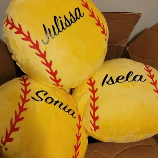 Personalized Softball Pillow - Etsy