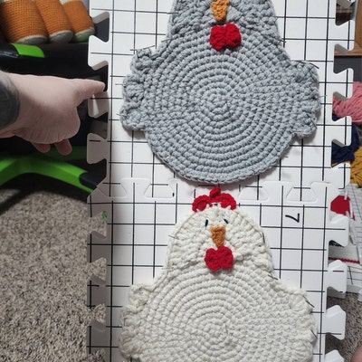 Crochet Pattern for the Swanky Chicken Trivet Potholder PDF Instant ...