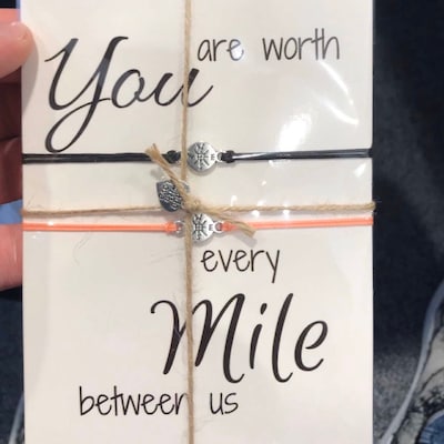 Relationship Bracelets for Long Distance Love, Long Distance Gift ...