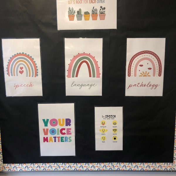 Speech Therapy Decor Bundle 4 Speech Therapy Posters Welcome to Speech ...