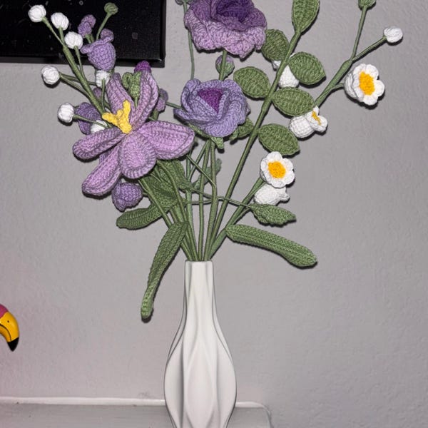 Crocheted Flower Bouquet | Perfect Gift for Graduation, Birthdays ...