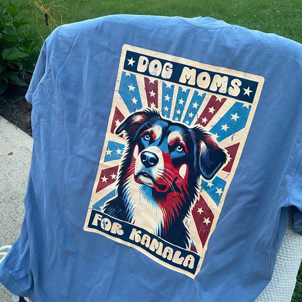 Dogs for Harris-walz Yard Sign, Cute Patriotic Dog Lovers Voting for ...