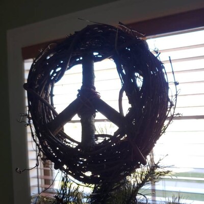 Peace Sign Tree Topper - Etsy