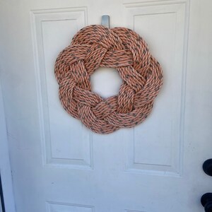 Summer Wreath Upcycled Lobster Rope Wreath Door Decoration | Etsy