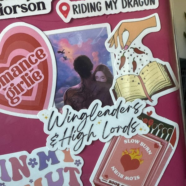 Wingleaders & High Lords Sticker, Bookish Sticker, Fourth Wing, Iron ...