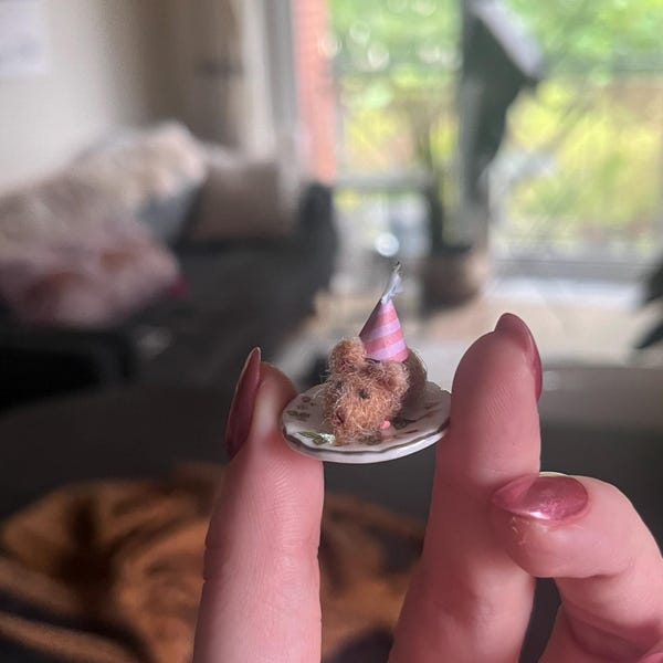 Mini Mole Collectible Gift, Needle Felted Handmade Decoration, Ornament ...