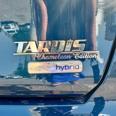 TARDIS Chameleon Edition Dr Who Car Emblem Chrome Plastic Not a Decal ...