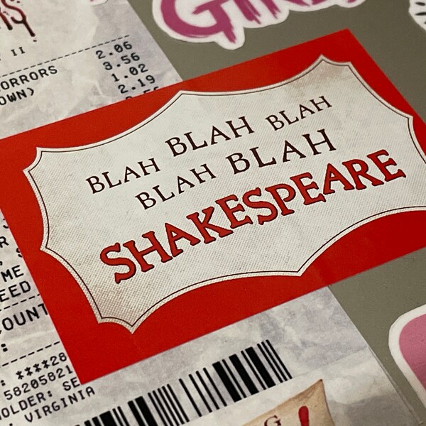 Shakespeare Something Rotten Stickers, Broadway Show, Musical Theater ...