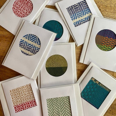 5 Handmade Trifold Square Aperture Cards - Etsy